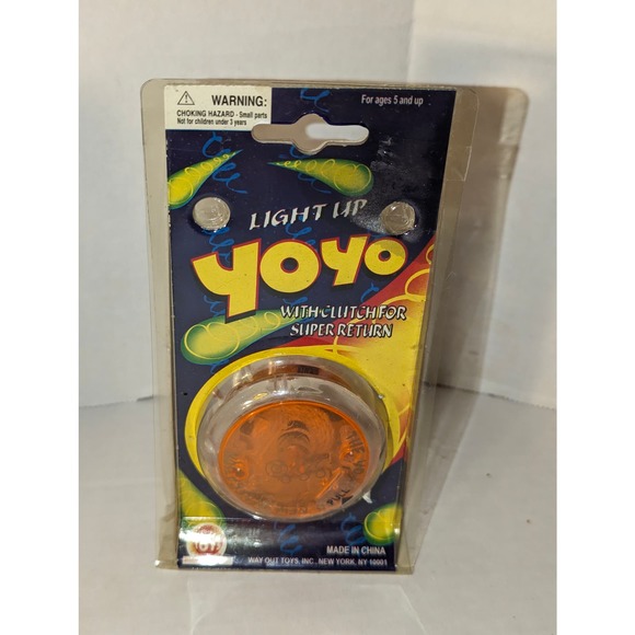 Way Out | Toys | Vintage 99s Light Up Yoyo By Way Out Toys Orange Super ...
